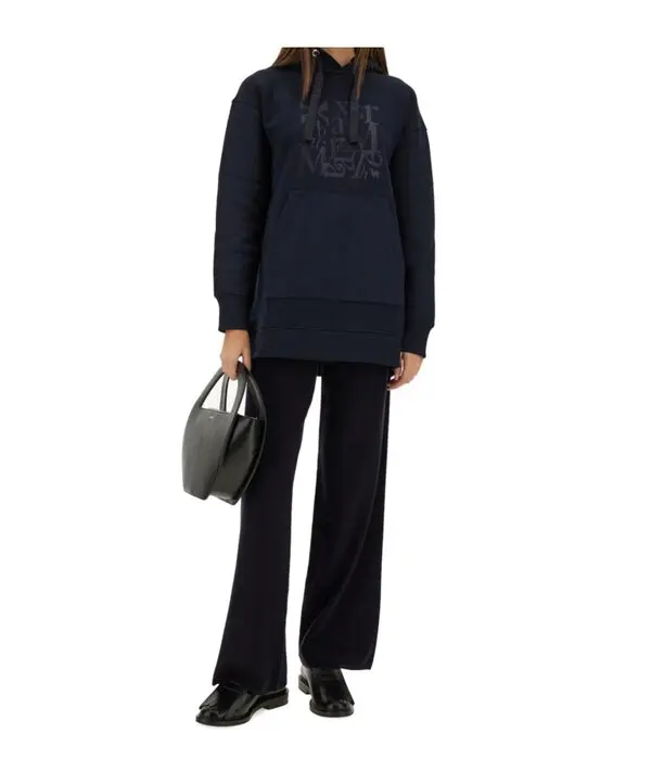 Max Mara Long Sleeve Hooded Sweatshirt - Black
