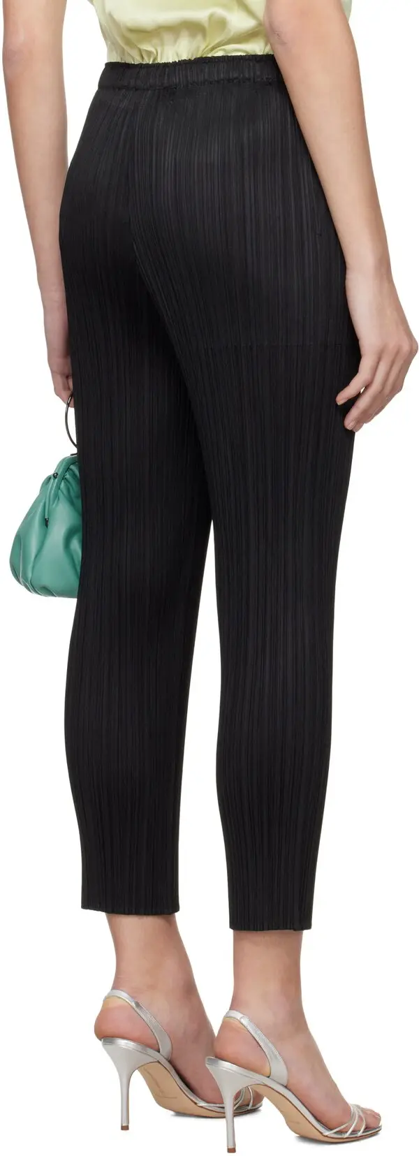 PLEATS PLEASE BY ISSEY MIYAKE Elastic Waist Pleated Casual Trousers
