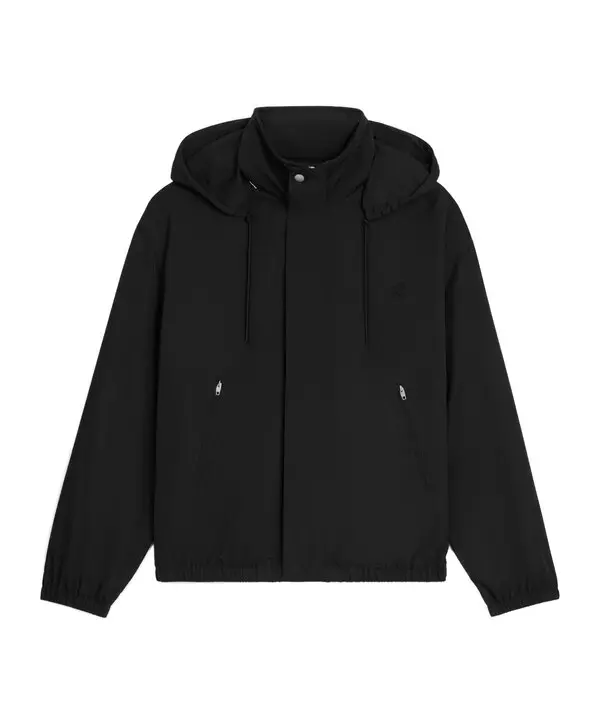 Celine Windbreaker In Nylon Twill - Black