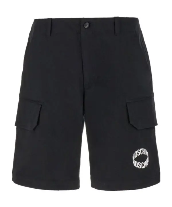 Moschino Printed Bermuda Shorts - Black