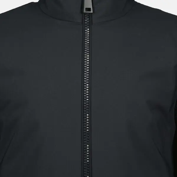 Moncler Matt Effect Zipped Cardigan - Black