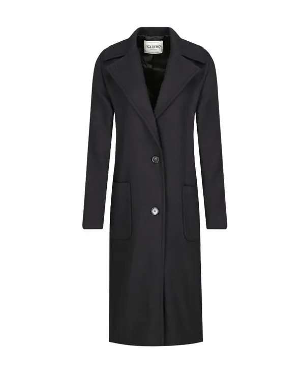 Iceberg Long Coat With Notched Lapel