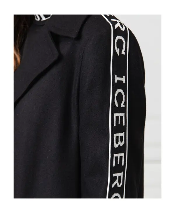 Iceberg Long Coat With Notched Lapel