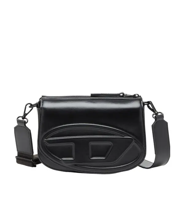 DIESEL® 1dg Logo Embossed Camera Bag - Black