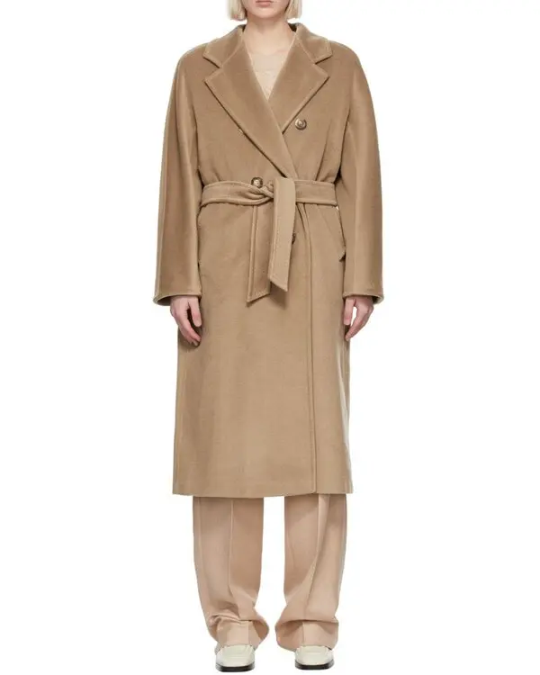 Max Mara Icon Belted Long Coat - Camel