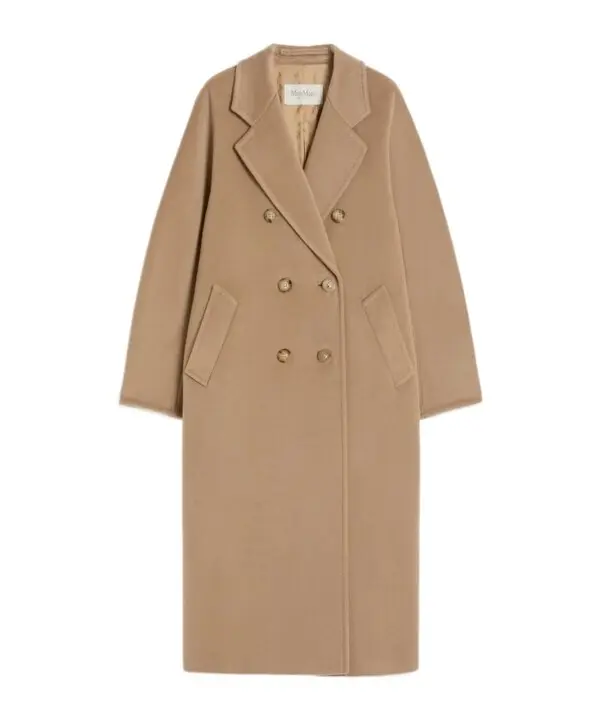 Max Mara Double-breasted Belted Coat - Camel