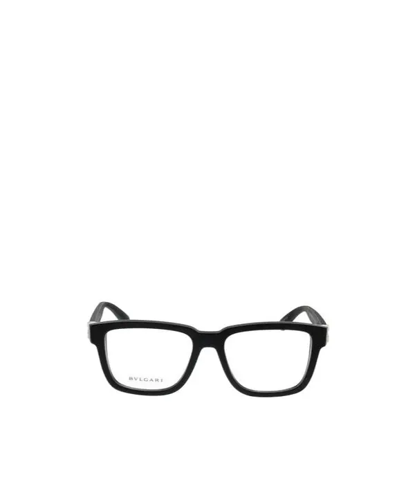 BVLGARI Rectangular Frame Eyeglasses - Black