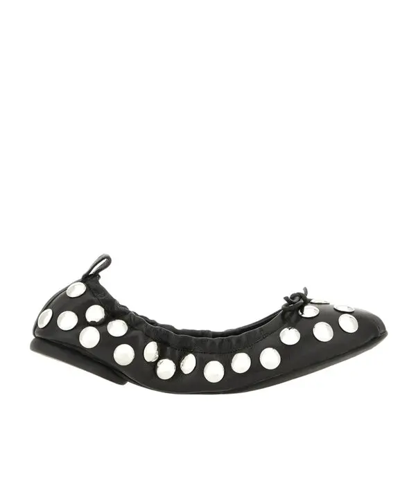 Hogan Borchie Ballerina Shoes - Black