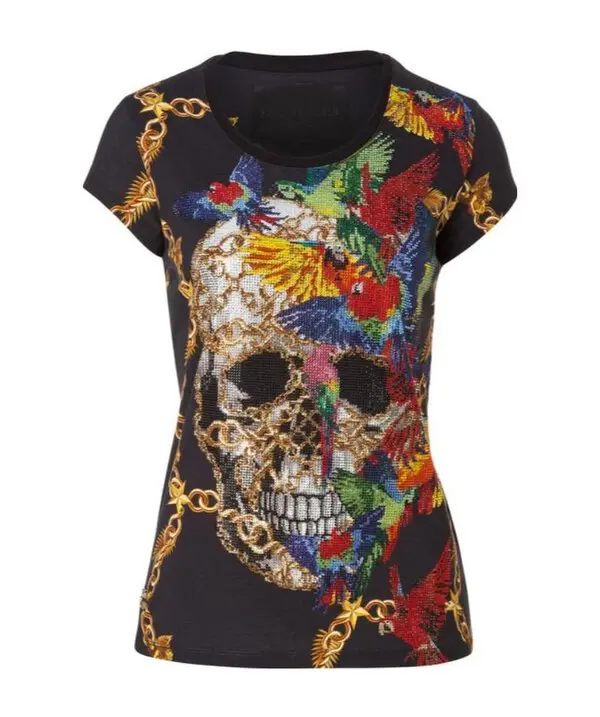 Philipp Plein Logo Details T-shirt - Black