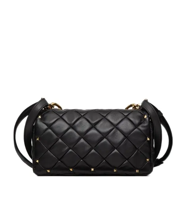 Valentino Garavani Rockstud Spike Foldover Top Shoulder Bag