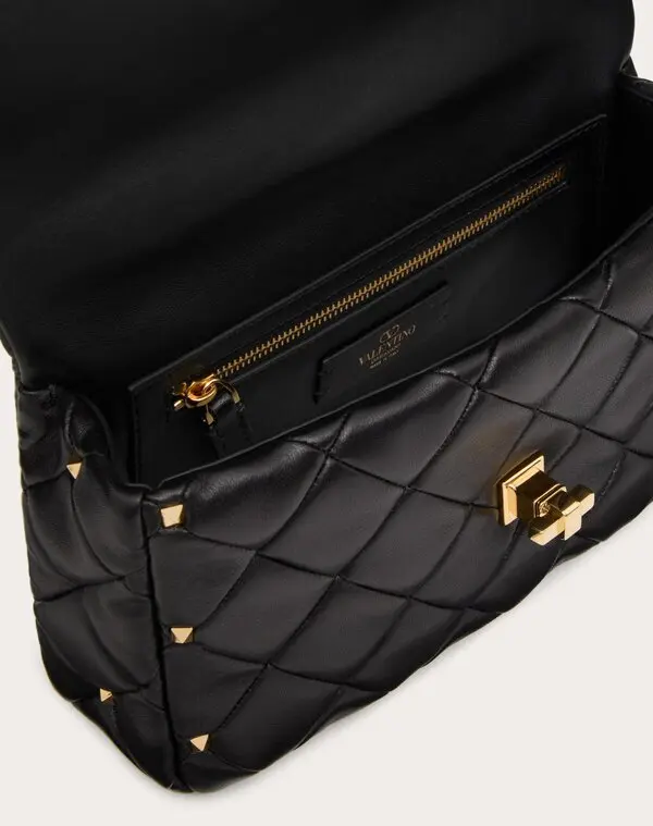 Valentino Garavani Rockstud Spike Foldover Top Shoulder Bag