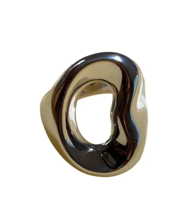 Charlotte Chesnais Logo Ring - Black