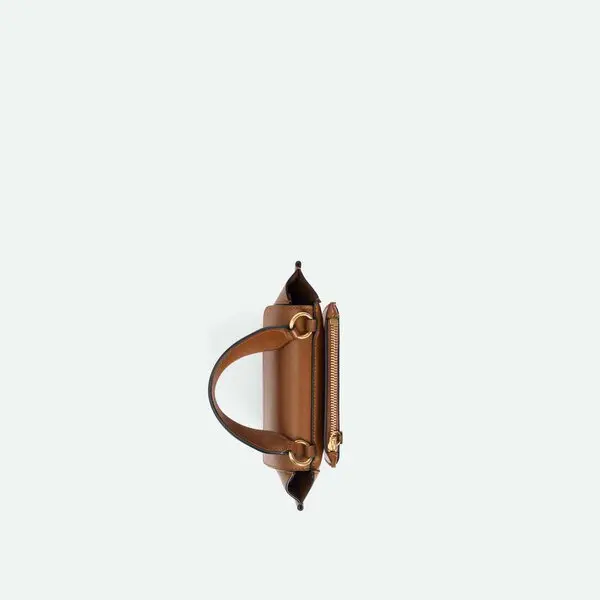 WANDLER Hortensia Logo Embossed Tote Bag - Saddle