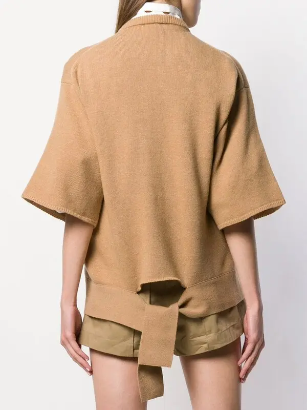 Chloé Pony Embroidered Sweater With Ribbon Detail