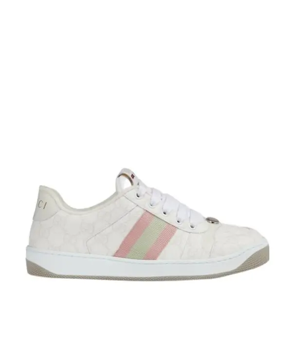 Gucci Lace-up Sneakers - White