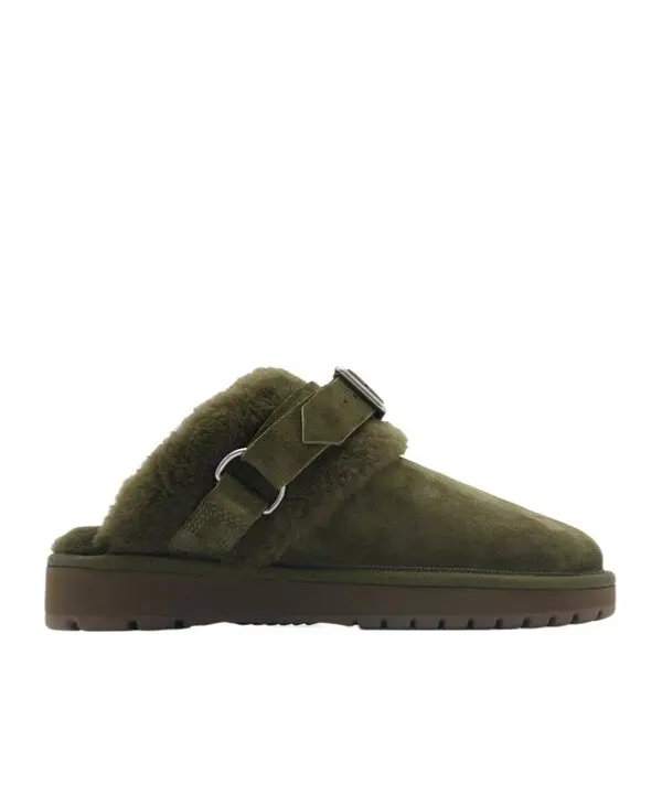 Burberry Buckled Strap Low Slipper - Lake Color