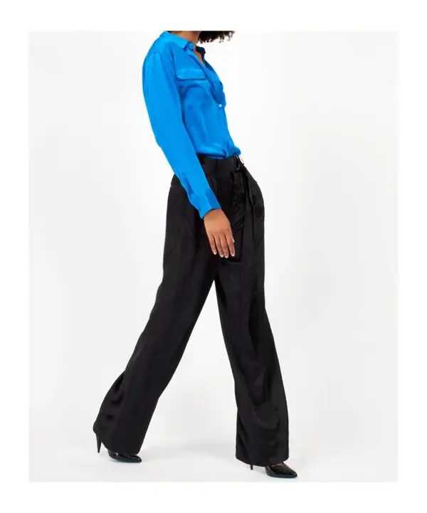 Equipment Signature Silk Shirt - Blue