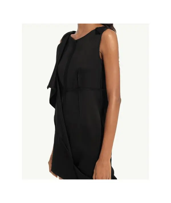 MAISON MARGIELA Sleeveless Maxi Dress With Zipped Front And Button Detailing