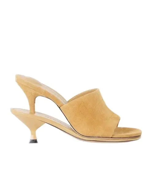 Jacquemus 100mm Les Doubles Mules - Light Brown