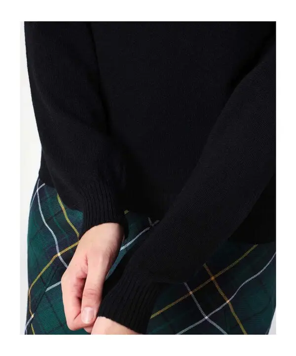Moschino High Neck Long Sleeve Jumper With Criss-cross Back Detail