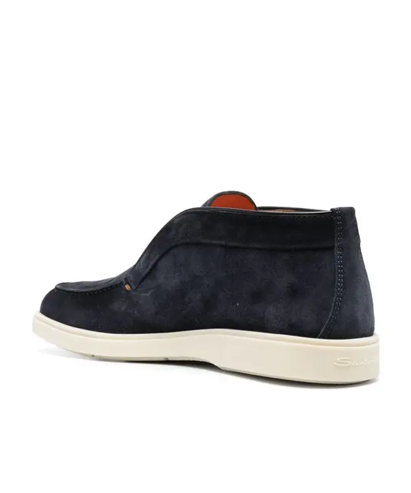 Santoni Suede Loafers