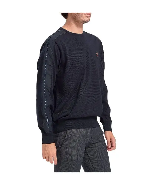 PAUL  SHARK Paul & Shark Navy Blue Logo Pullover
