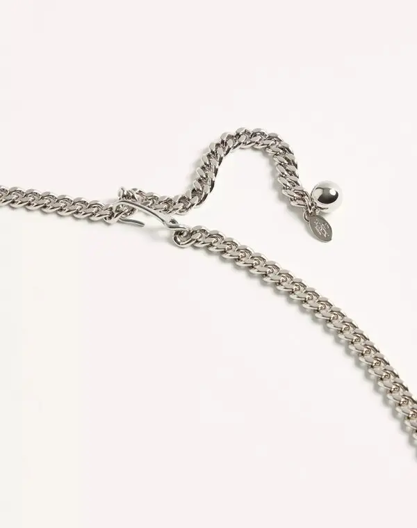 Valentino Garavani Vlogo Signature Chain Belt With Crystals