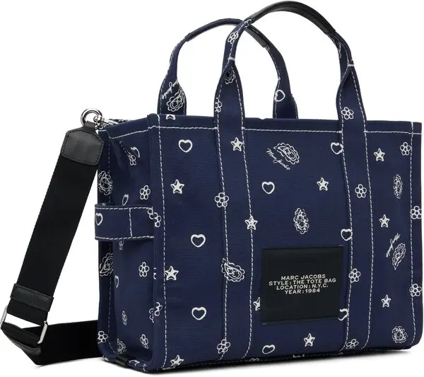 Marc Jacobs Tote Bag With Logo Embroidery - Blue