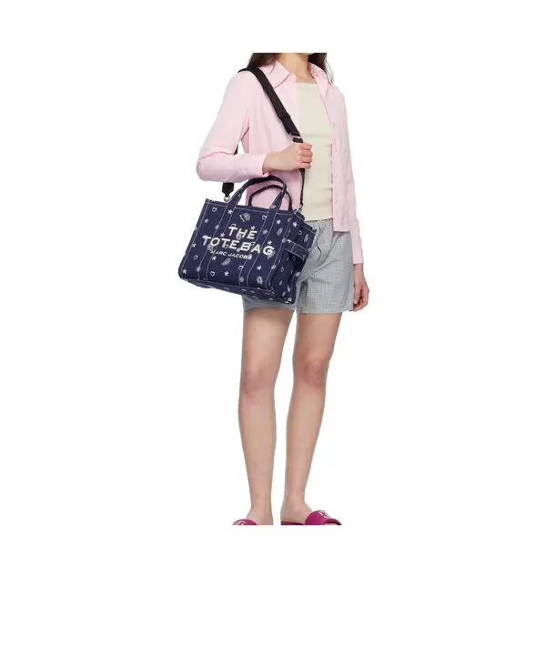 Marc Jacobs Tote Bag With Logo Embroidery - Blue