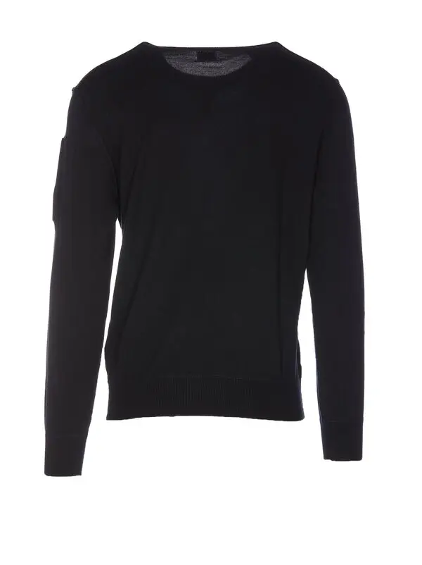 C.P. COMPANY Logo Patch Cotton Jumper