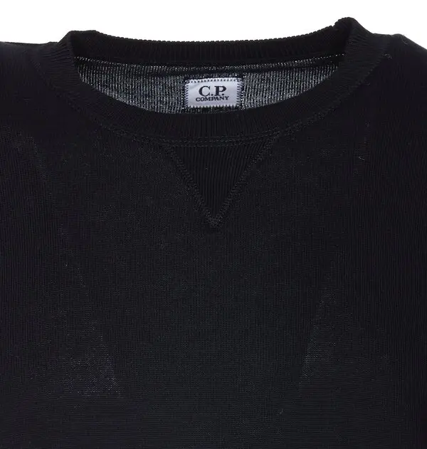 C.P. COMPANY Logo Patch Cotton Jumper