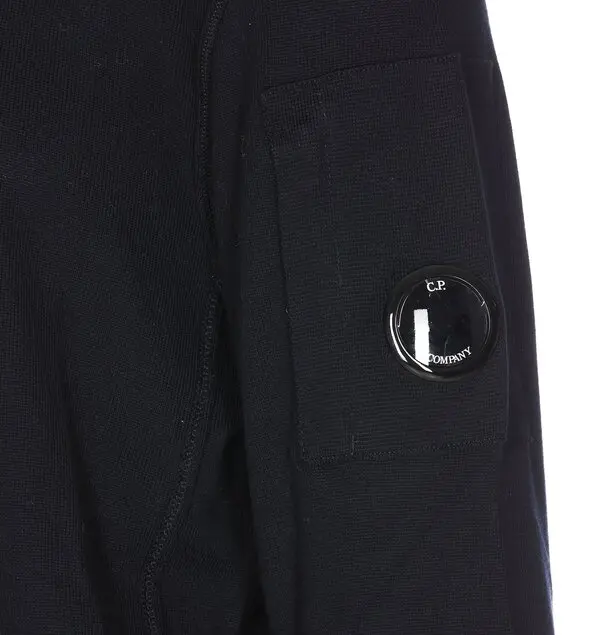 C.P. COMPANY Logo Patch Cotton Jumper