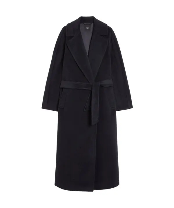 Max Mara Wool Wrap Coat - Blue