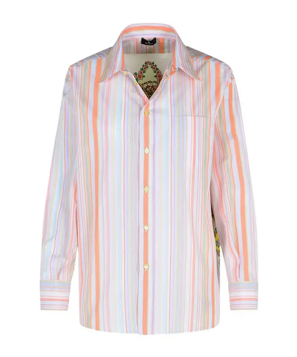 Etro Striped And Floral Patterned Shirt