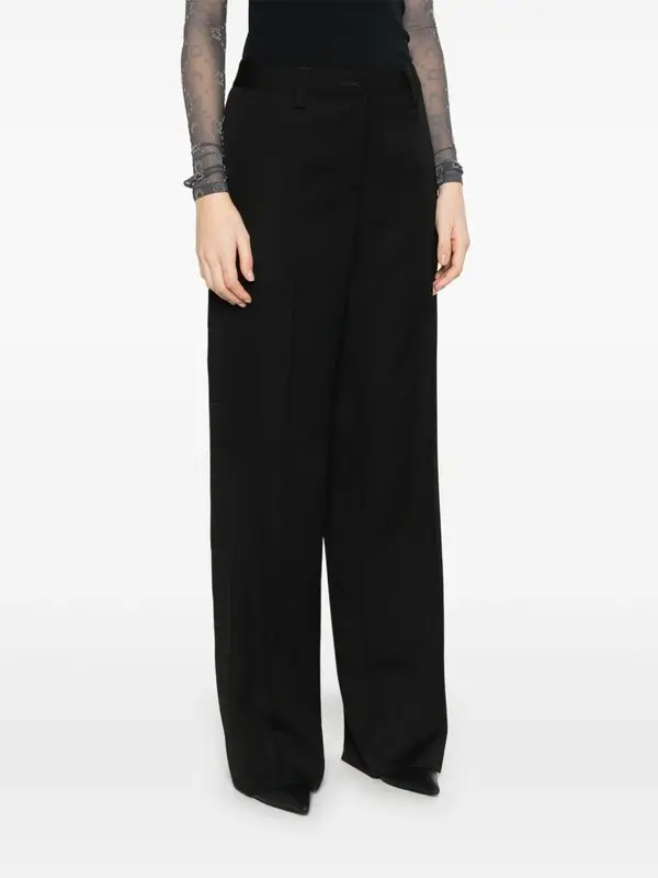 Off-White Wide Leg Trousers - Black