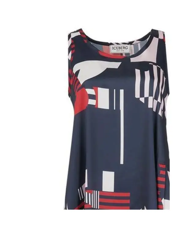 Iceberg Sleeveless Printed Dress