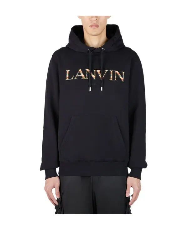 LANVIN Curb Lace Hoodie - Black