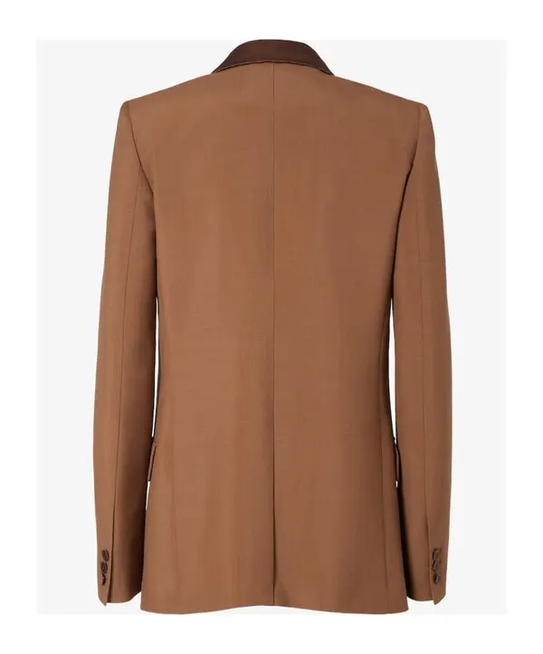 Fendi Single Breasted Tailored Blazer - Brown