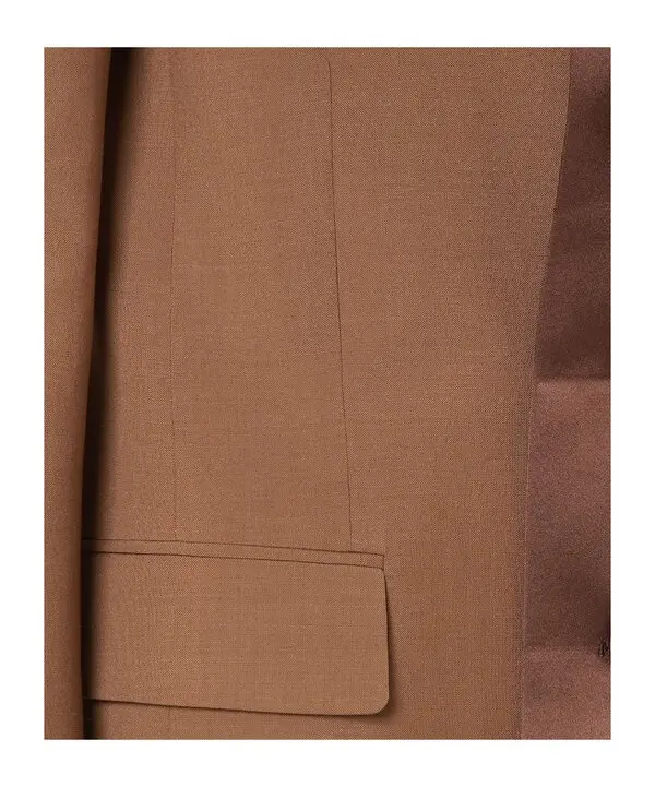 Fendi Single Breasted Tailored Blazer - Brown