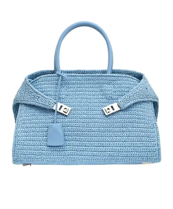 FERRAGAMO Hug Handbag - Sky-blue