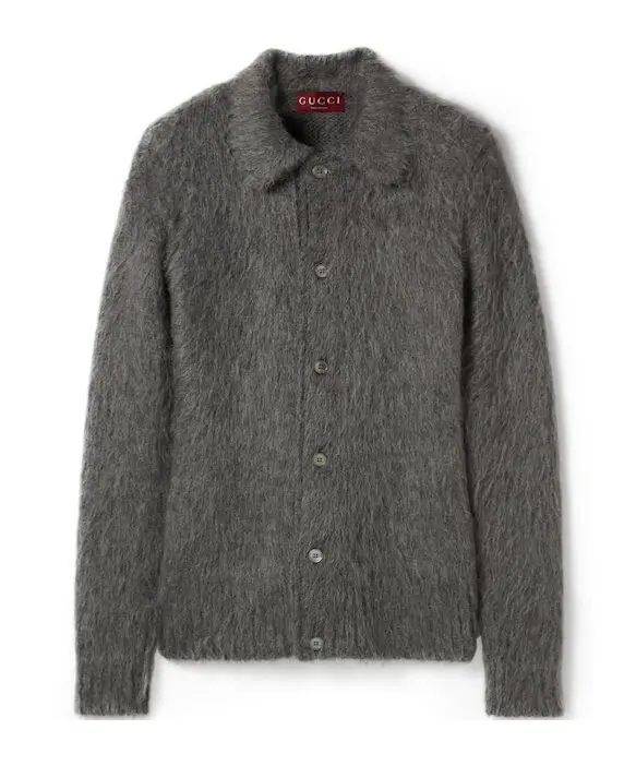Gucci Brushed Cardigan - Grey