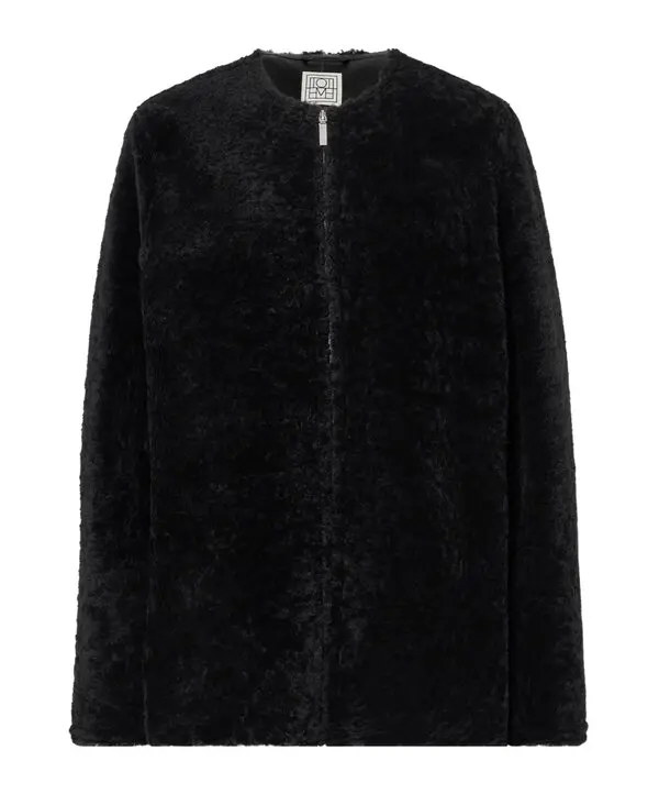 TOTEME Shearling Jacket - Black