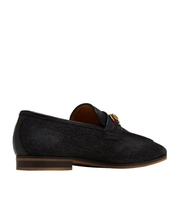 Gucci Horsebit Detailed Loafers - Black