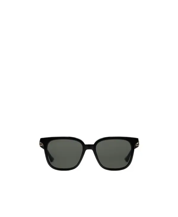 Gucci Square-framed Sunglasses With Enamel Logo Detail - Black