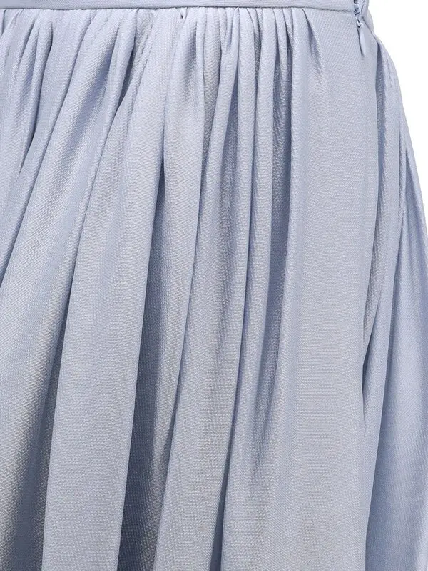 Giorgio Armani Ruched Satin Maxi Skirt