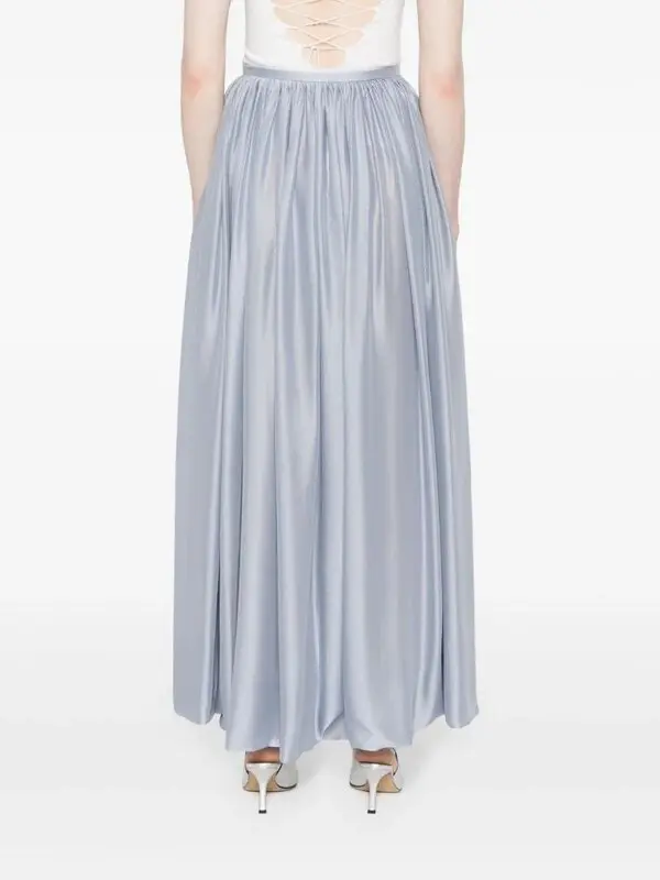 Giorgio Armani Ruched Satin Maxi Skirt