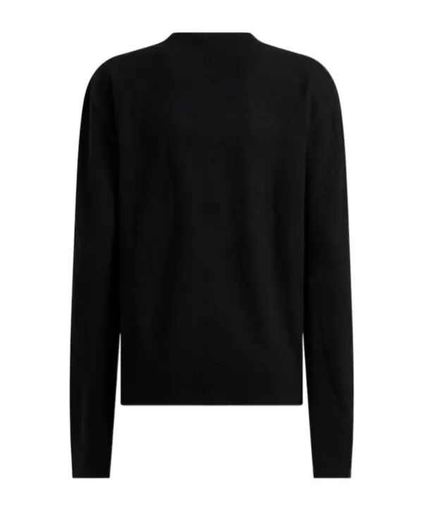 Etro Long Sleeve Sweater With Metallic Print
