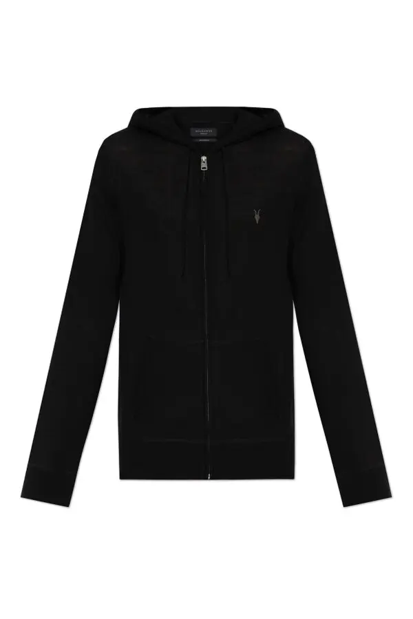 ALLSAINTS Zip-up Hooded Sweater With Logo Detail