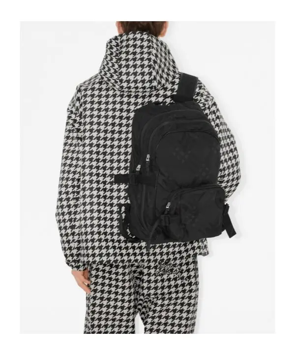 Burberry Check-printed Jacquard Zipped Backpack