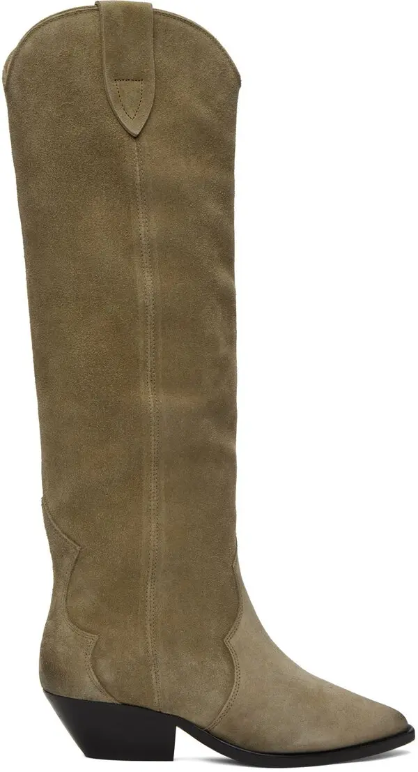 Isabel Marant Étoile Denvee Pointed-toe Knee-high Boots